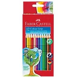 Faber-Castell GRIP Buntstifte Farbig sortiert Colour-Grip 12 Stück