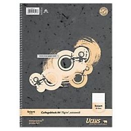 URSUS Style Notizbuch DIN A4 Liniert Spiralbindung Papier Perforiert 160 Seiten