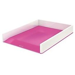 Leitz WOW Briefablage Duo Colour DIN A4 Weiß, Pink 26,7 x 33,6 x 4,9 cm
