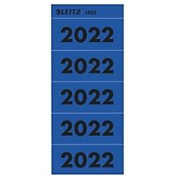 Leitz Jahresinhaltsetiketten 2022 Blau 60 x 25,5 mm Packung mit 100 Stück