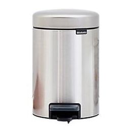 Brabantia Edelstahl Treteimer 3 L 16,8 (B) x 23,5 (T) x 26,4 (H) cm Silber