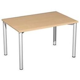 Speed Office Schreibtisch Rechteckig Buche 1.200 (B) x 800 (T) x 720 (H) mm MFC (Melaminbeschichtete Spanplatte)