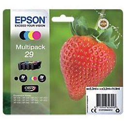 Epson 29 Original Tintenpatrone C13T29864012 Schwarz, Cyan, Magenta, Gelb Multipack 4 Stück