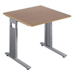 geramöbel Geramoebel Schreibtisch Speed Office Buche-Nb. 800 x 800 x 820 x 68 - 82 mm