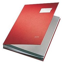 Leitz Unterschriftsmappe 5700-25 Rot Gelocht DIN A4