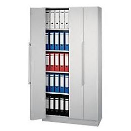 Hammerbacher Schrank SolidPlus Grau 1.000 x 420 x 2.004 mm