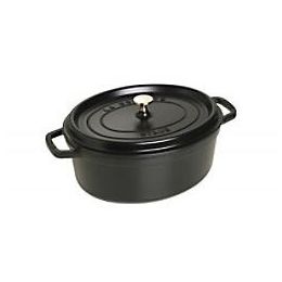 Staub La Cocotte 29cm oval, schwarz, Gusseisen