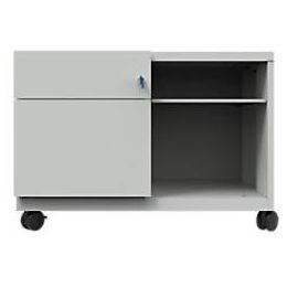 Bisley Rollcontainer Caddy Schublade rechts Hellgrau 800 x 490 x 563 mm