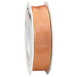 PRÄSENT PRAESENT Seidenband 4642525-123 Apricot 25 mm x 25 m 2 Stück