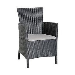 Best Freizeitmöbel Best Freizeitmoebel Sessel 13510050 Kunststoff Graphit 620 x 600 x 890 mm