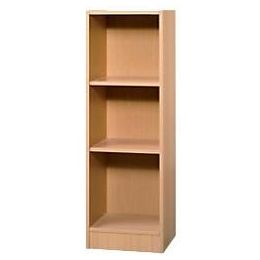 Hammerbacher Future Melaminharzbeschichtete Spanplatte Regal 2 Fachböden 406 x 400 x 1.270 mm Braun Buche