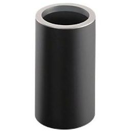 Helit Kunststoff-Abfalleimer 40,5 cm Schwarz, Aluminium