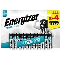 Energizer Batterie Max Plus AAA LR03 1200 mAh Alkaline 1,5 V Packung mit 12 Stück