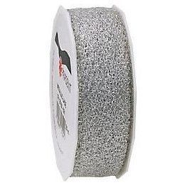 PRAESENT Spitzenband 3712520-631 Silber 25 mm x 20 m 2 Stück