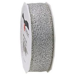 PRÄSENT PRAESENT Spitzenband 3712520-631 Silber 25 mm x 20 m 2 Stück