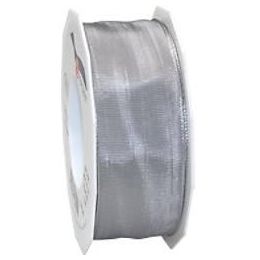 PRÄSENT PRAESENT Seidenband 4644025-330 Sterlingsilber 40 mm x 25 m 2 Stück