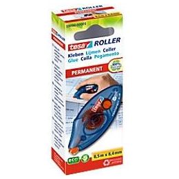 Tesa Kleberoller Tesaroller permanent Nein Ja 0,84 cm 59090-00005-00 Blau, Rot 8.5 m