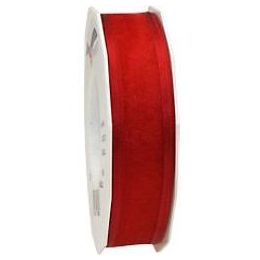 PRÄSENT PRAESENT Organza 4832525-609 Rot 25 mm x 25 m 2 Stück