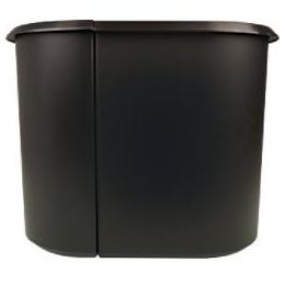 Helit Abfallbehälter 20L + 9 L x 44 x 34,8 cm Schwarz