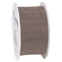 PRÄSENT PRAESENT Organza 6014025-105 Taupe 40 mm x 25 m 3 Stück