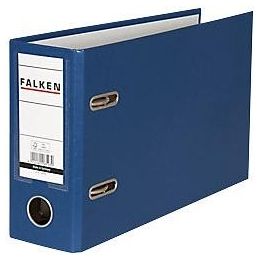 Falken Ordner DIN A5 75 mm Blau 11285780 Pappkarton, PP (Polypropylen) Querformat
