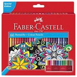 Faber-Castell CASTLE Buntstifte Mehrfarbig 60 Stück