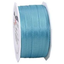 PRAESENT Taftband 6051050-612 Aquamarin 10 mm x 50 m 2 Stück