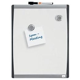 NOBO Small Wandmontierbares Magnetisches Whiteboard 1903779 Lackierter Stahlbogenrahmen 280 x 335 mm Weiß