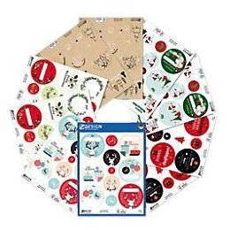 AVERY Zweckform Papier Weihnachtssticker 13,5 cm 110 Stück