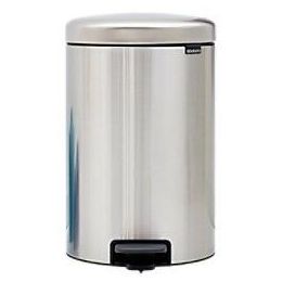 Brabantia Edelstahl Treteimer 20 L 29 (B) x 38 (T) x 46,7 (H) cm Silber