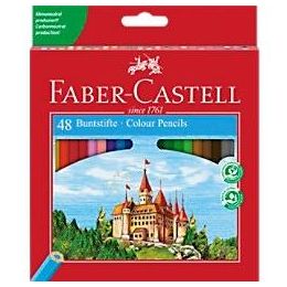 Faber-Castell Hexagonal-Buntstifte ECO Farbig sortiert 48 Stifte