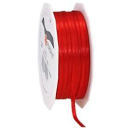 PRÄSENT PRAESENT Doppelsatin 7180350-609 Rot 3 mm x 50 m 2 Stück