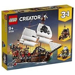 Lego Creator 3-in-1 Piratenschiff Bau Spielzeug für Kinder 31109 Bauset Ab 9 Jahre