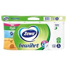 Zewa Bewährt Toilettenpapier 3-lagig Weiß 16 Rollen à 150 Blatt