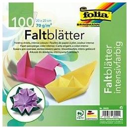 Folia Bastelpapier Farbig sortiert 70 g/m2 100 Blatt