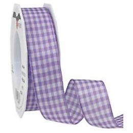 PRÄSENT PRAESENT Motivband 6192520-610 Lavendel, Weiß 25 mm x 20 m 2 Stück