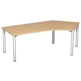 Speed Office Schreibtisch Freiform Buche 2.166 (B) x 1.130 (T) x 720 (H) mm MFC (Melaminbeschichtete Spanplatte)