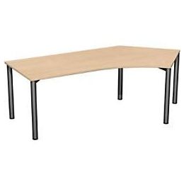 Speed Office Schreibtisch Freiform Buche 2.166 (B) x 1.130 (T) x 720 (H) mm MFC (Melaminbeschichtete Spanplatte)