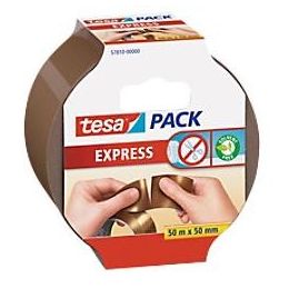 Tesa Packband Tesapack Express Braun 50 mm (B) x 50 m (L) PP (Polypropylen)