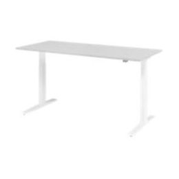 Hammerbacher VXMKA Elektrisch Höhenverstellbar Sitz-Stehschreibtisch Grau C-Fuß 1.800 (B) x 800 (T) x 1.200 (H) mm Spanplatte, Stahl