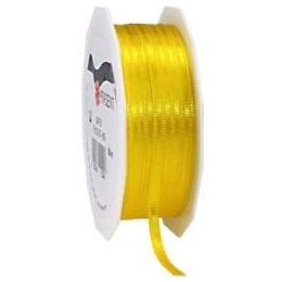 PRÄSENT PRAESENT Doppelsatin 7180350-605 Gelb 3 mm x 50 m 2 Stück