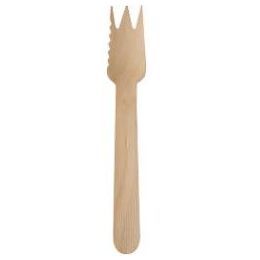 Papstar Kuchen- und Snackgabeln Pure Holz 140 mm 100 Stück