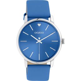 Quarzuhr Oozoo "C10987" Armbanduhren blau Damen Quarzuhren