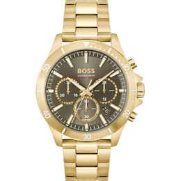 Chronograph BOSS "TROPER, 1514059" Armbanduhren goldfarben Herren Hochzeitsmode