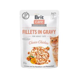 Brit Care Cat Fillets in Gravy Choice Chicken 85g