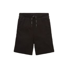 Tom Tailor Denim Herren Basic Jogger Shorts, schwarz, Uni, Gr. XXL