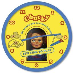 Film - Chucky Wanduhr Time to Play Material: Kunststoff. 1 x aa Batterie erforderlich (nicht enthalten).