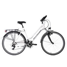 KS-Cycling KS Cycling 28 Zoll Trekkingrad Damenfahrrad Metropolis 21 Gänge Multipositionslenker