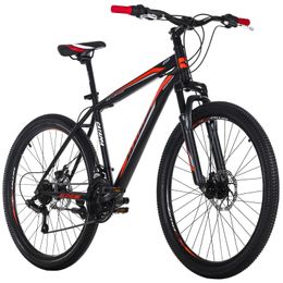 KS-Cycling KS Cycling Mountainbike Hardtail 26 Zoll Catappa schwarz-rot