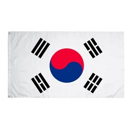 PHENO FLAGS Flagge Südkorea Flagge 90 x 150 cm Süd Korea Fahne Südkoreanische (Hissflagge für Fahnenmast)
